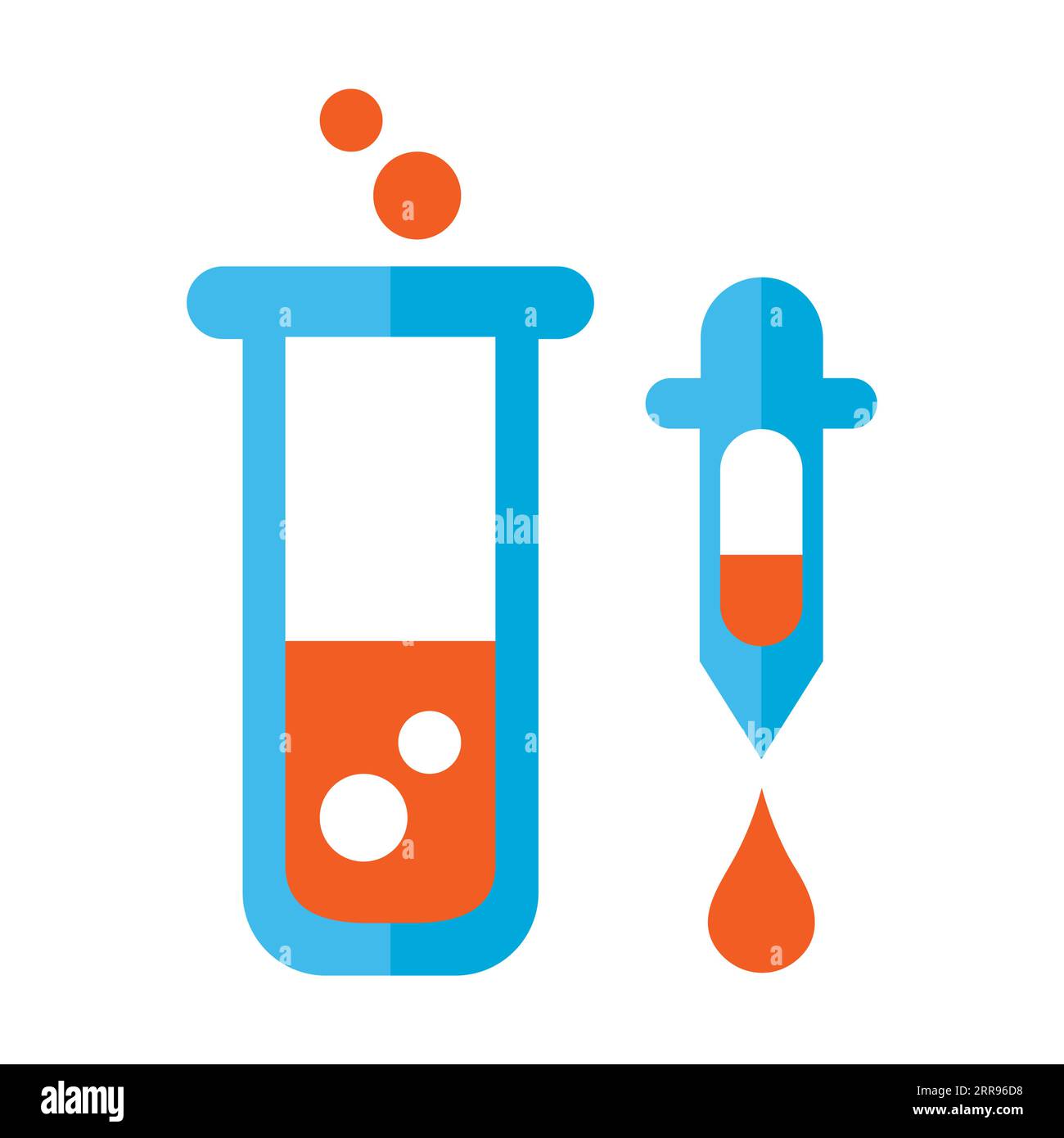 Test tube pipette Stock Vector Images - Alamy