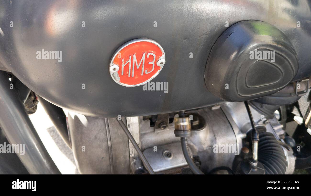 Paris , France - 09 06 2023 : Ural hm3 sidecar motorcycle logo sign and ...