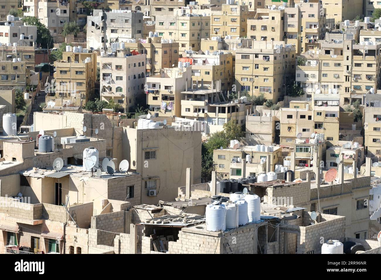 Amman Jordan residental housing on the hills of the capitol city Amman ...