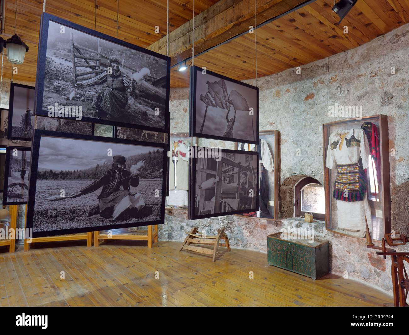 Museum inside Stari Grad Castle (Old Town Castle), traditional clothes ...