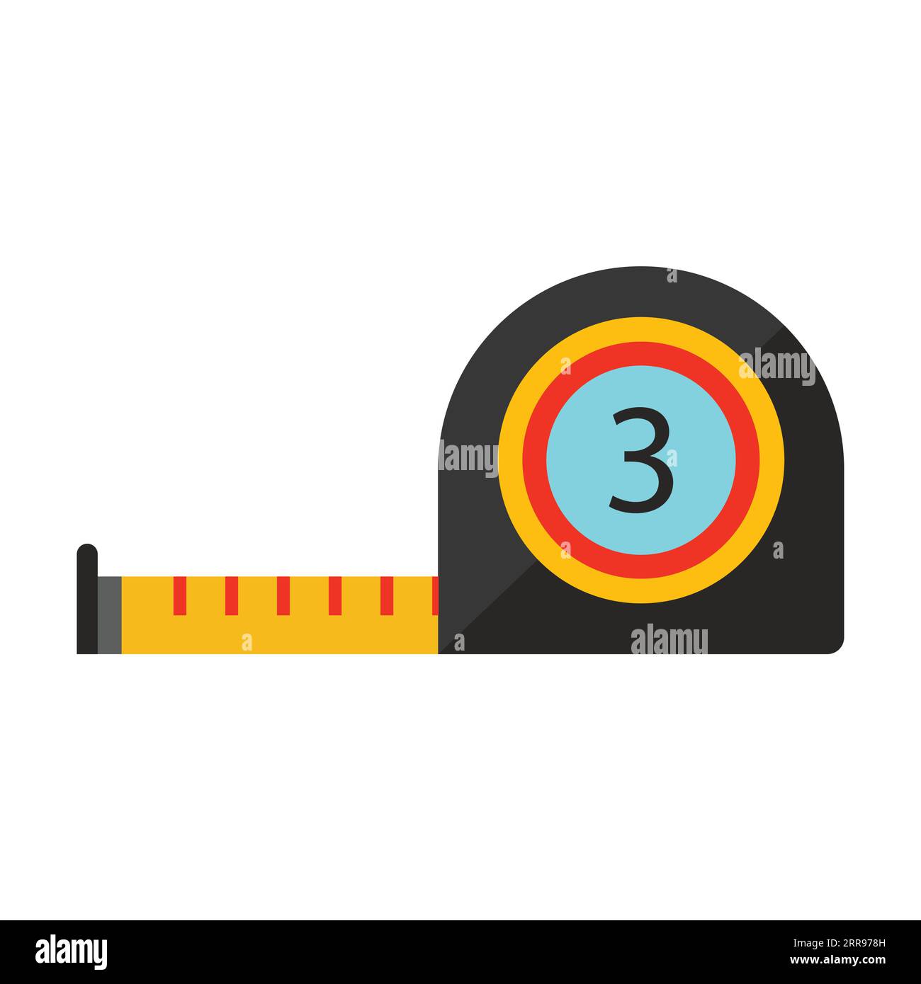 Three meter tape vector Stock Vector Image & Art - Alamy