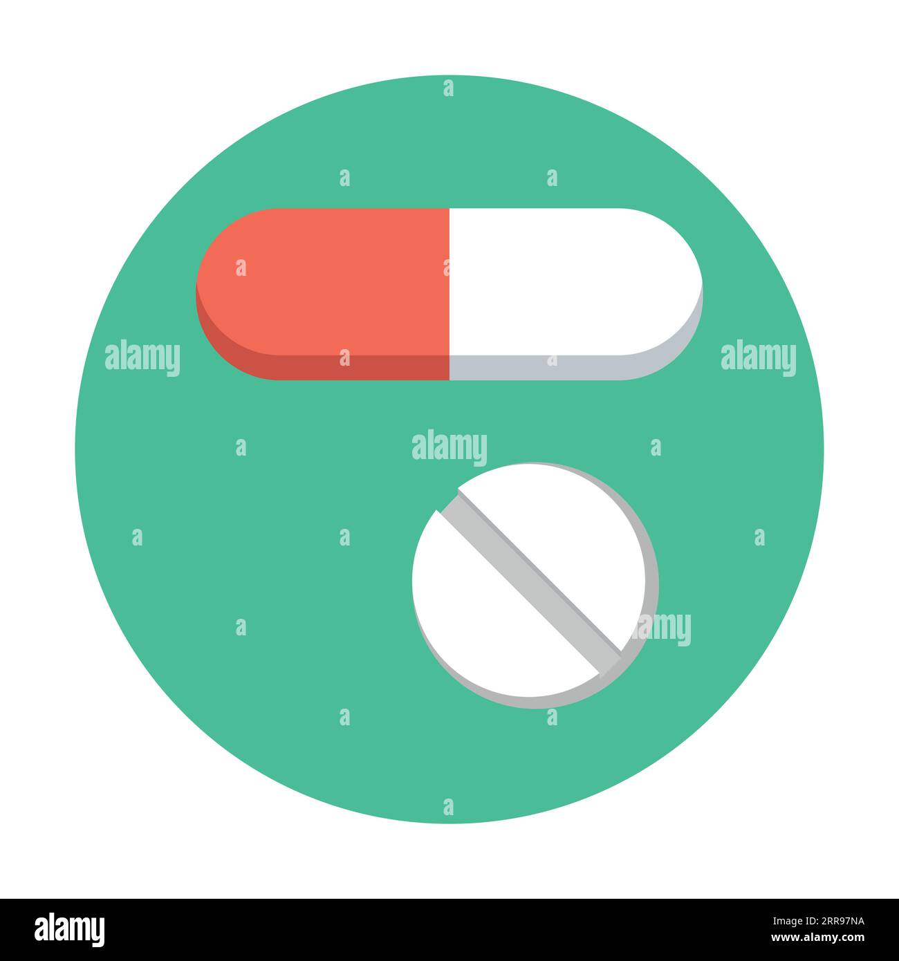 Round tablet and capsule vector Stock Vector Image & Art - Alamy