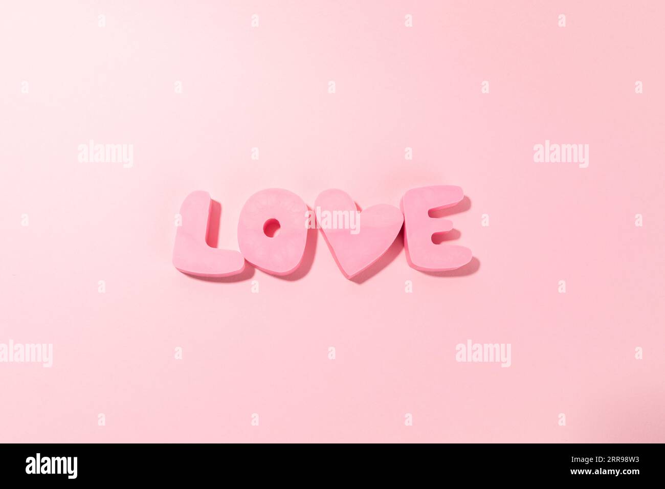 The Word Heart In Bubble Letters