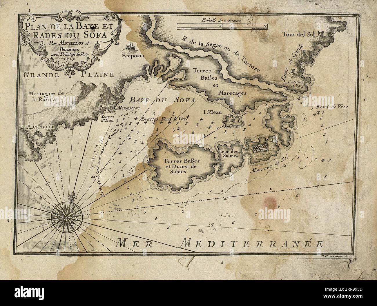 Recueil de plusieurs plans des ports et rades de Stock Photo - Alamy
