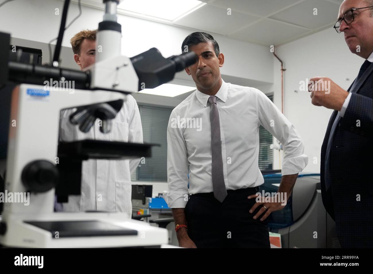 Prime Minister Rishi Sunak during a visit to a science event at the ...