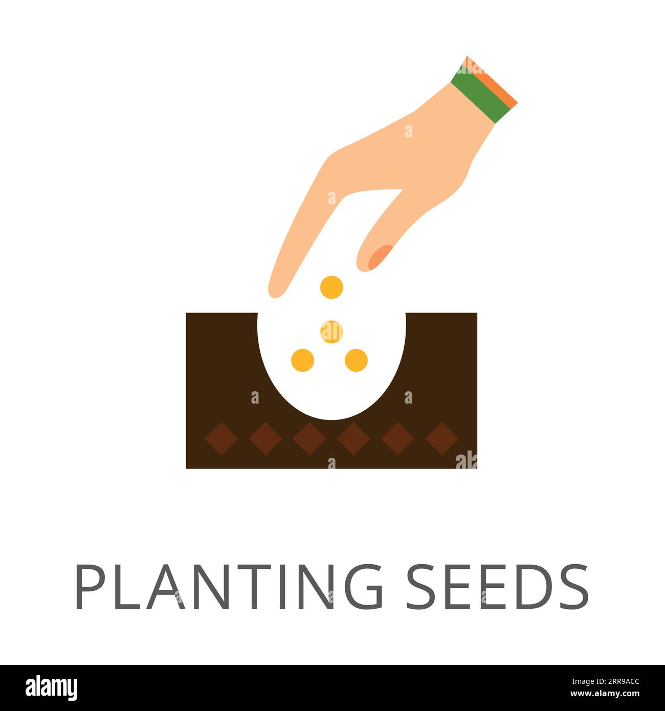 Planting seed Stock Vector Images - Alamy