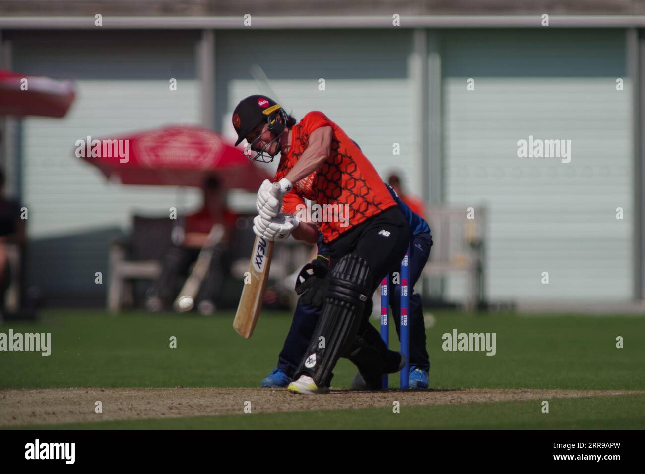 Gosforth, 5 September 2023. Georgia Elwiss batting for Southern Vipers ...