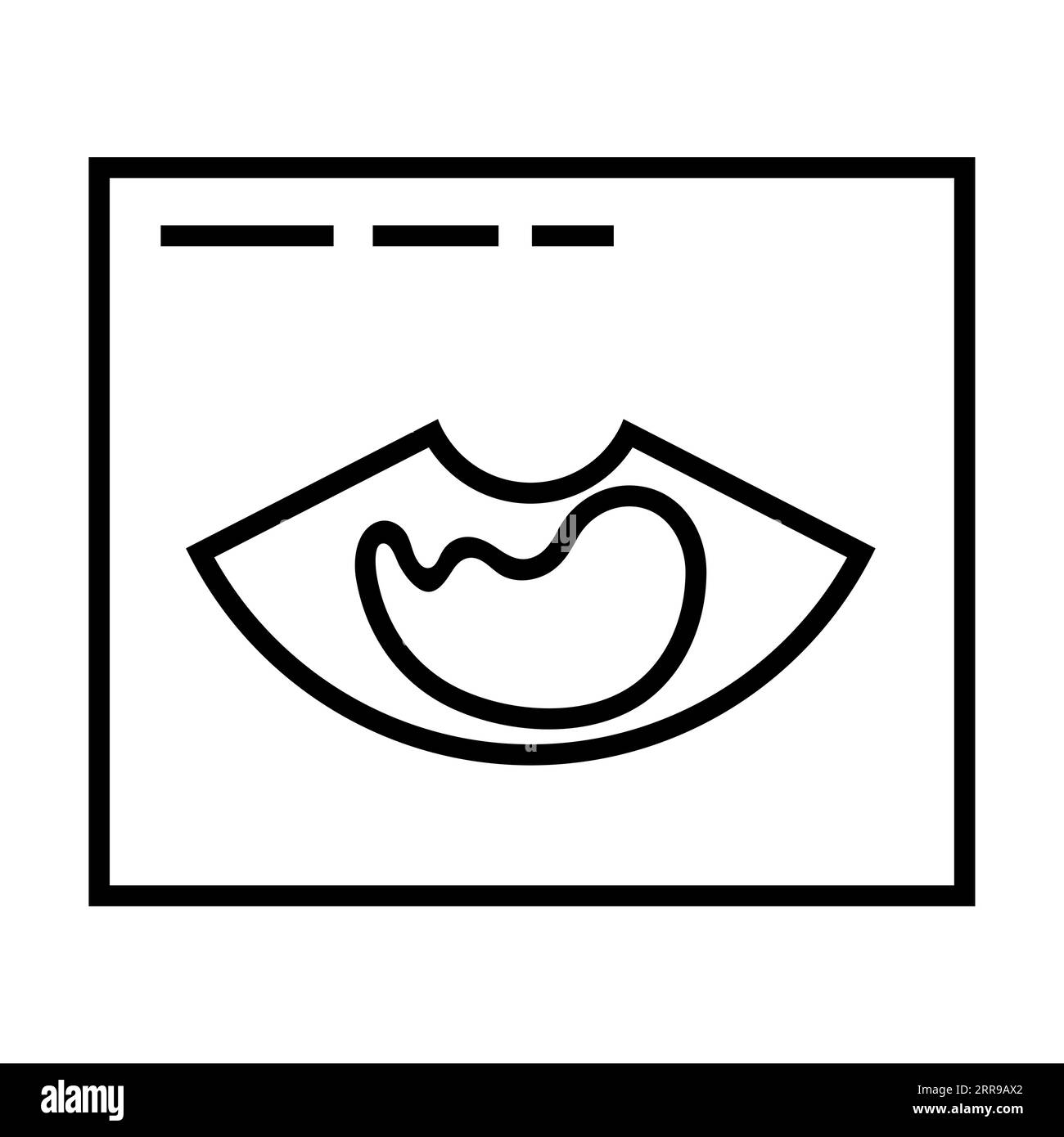 Baby ultrasound isolated icon Cut Out Stock Images & Pictures - Alamy