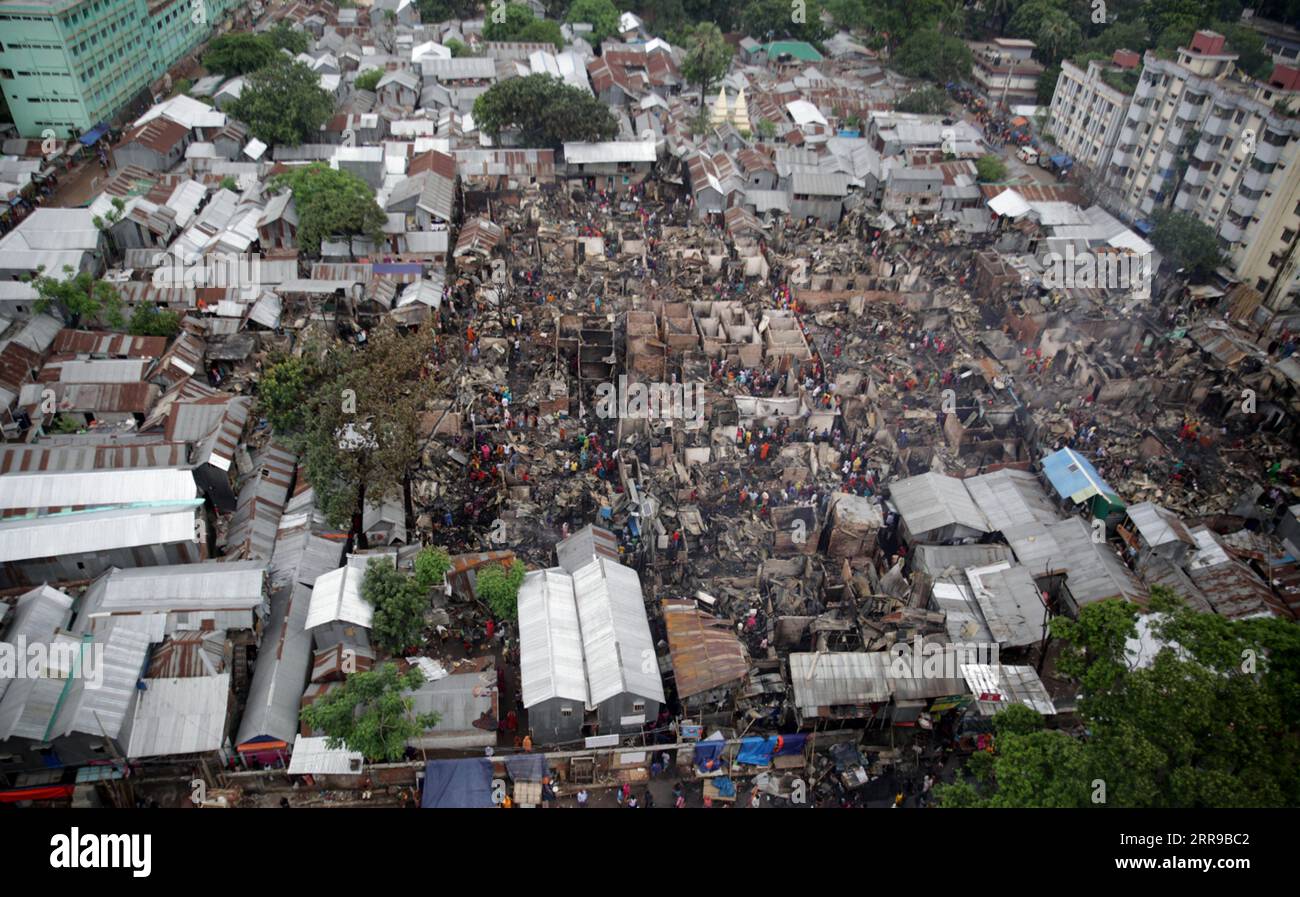 210607 -- DHAKA, June 7, 2021 -- Aerial photo taken on June 7, 2021 ...