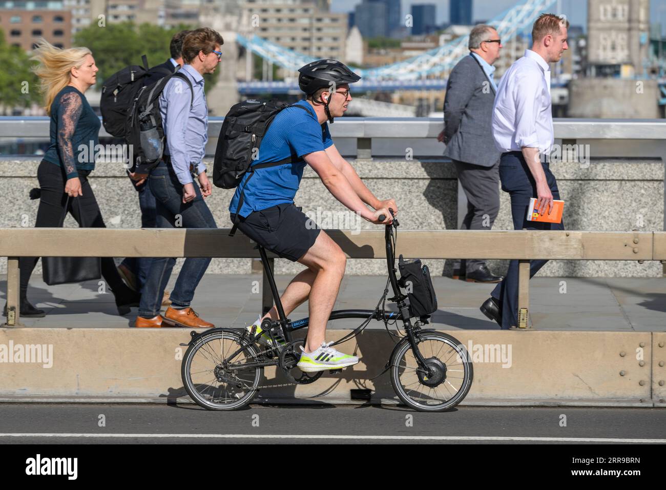 Brompton folding bike hi-res stock photography and images - Alamy