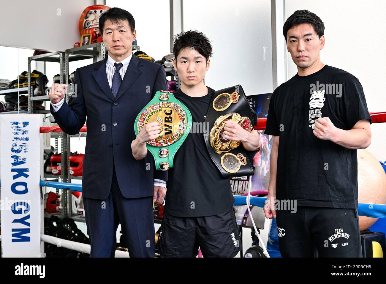 Kenshiro Teraji (C) WBA Super and WBC Light Flyweight boxing champion ...