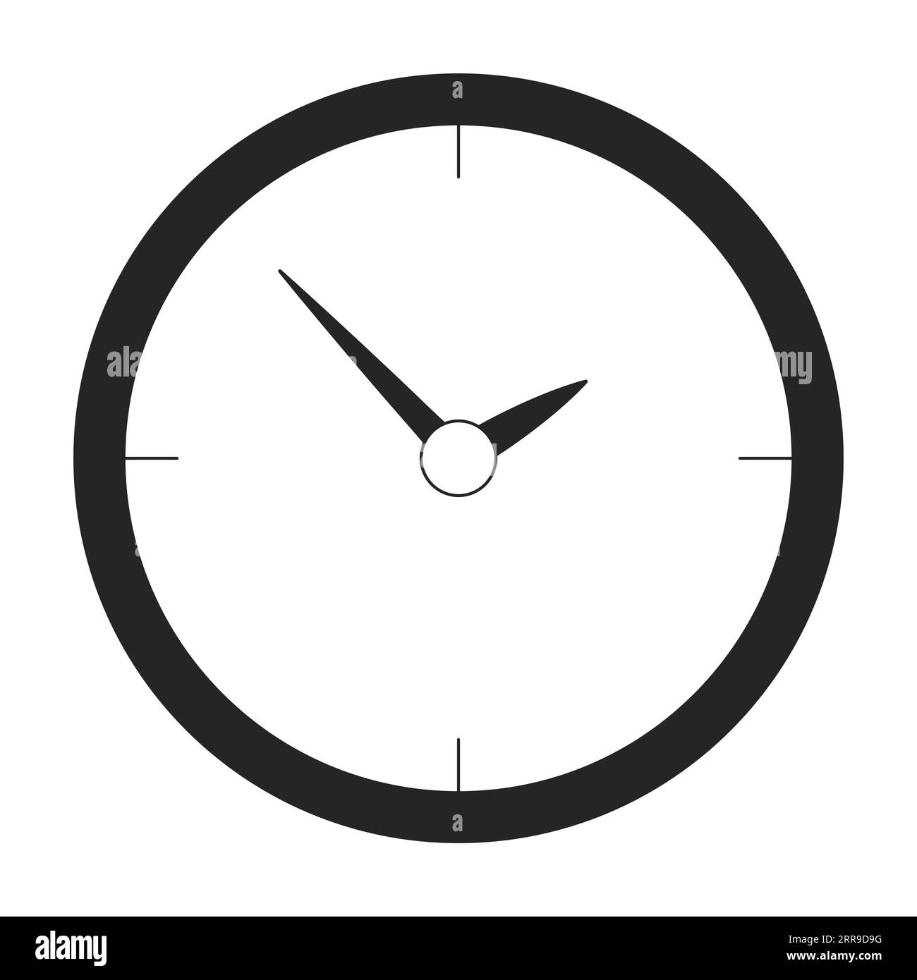 Clock flat monochrome isolated vector object Stock Vector Image & Art ... Clock flat monochrome isolated vector object Stock Vector Image & Art ...