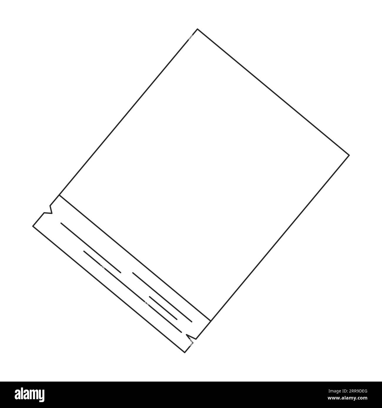 Blank tear off notebook Stock Vector Images - Alamy