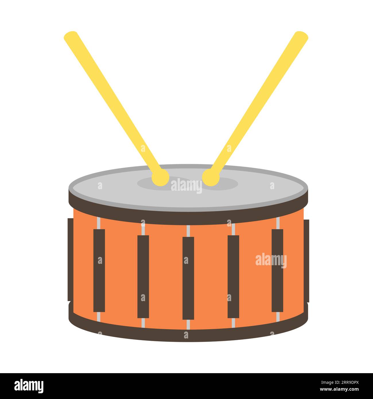 Drum and sticks vector Stock Vector Image & Art - Alamy