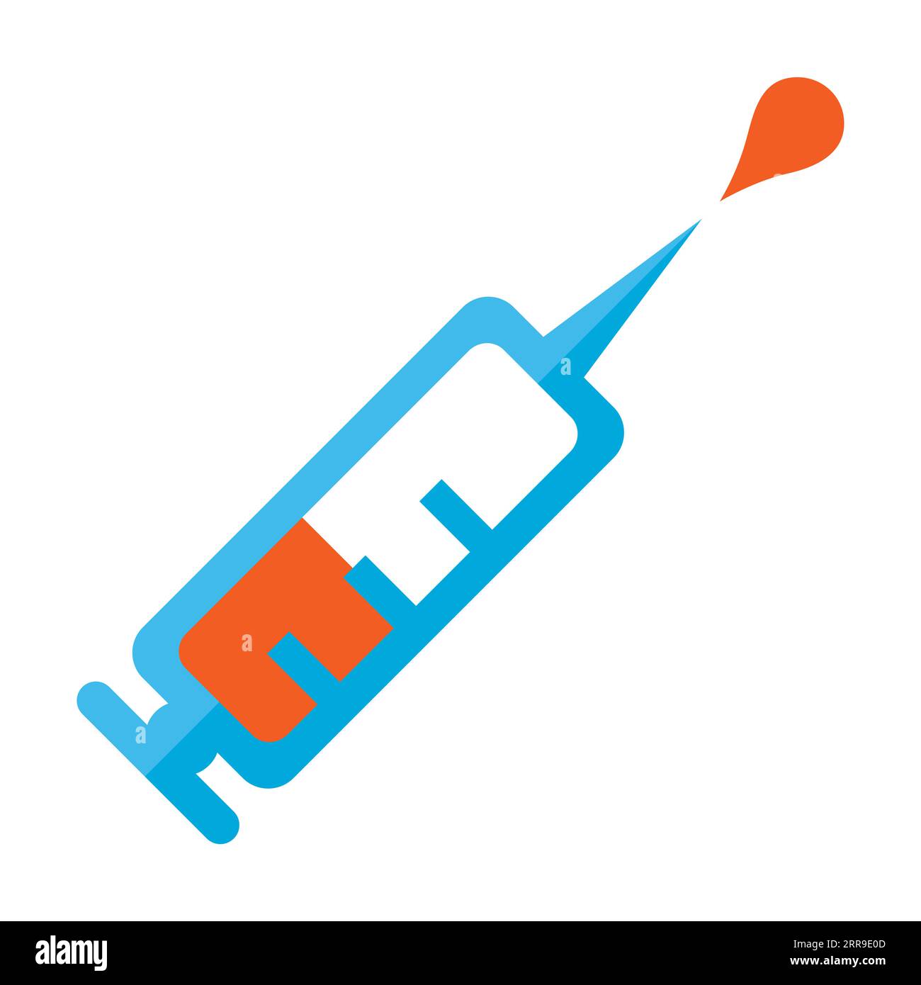 Medical syringe filled with blood vector Stock Vector Image & Art - Alamy