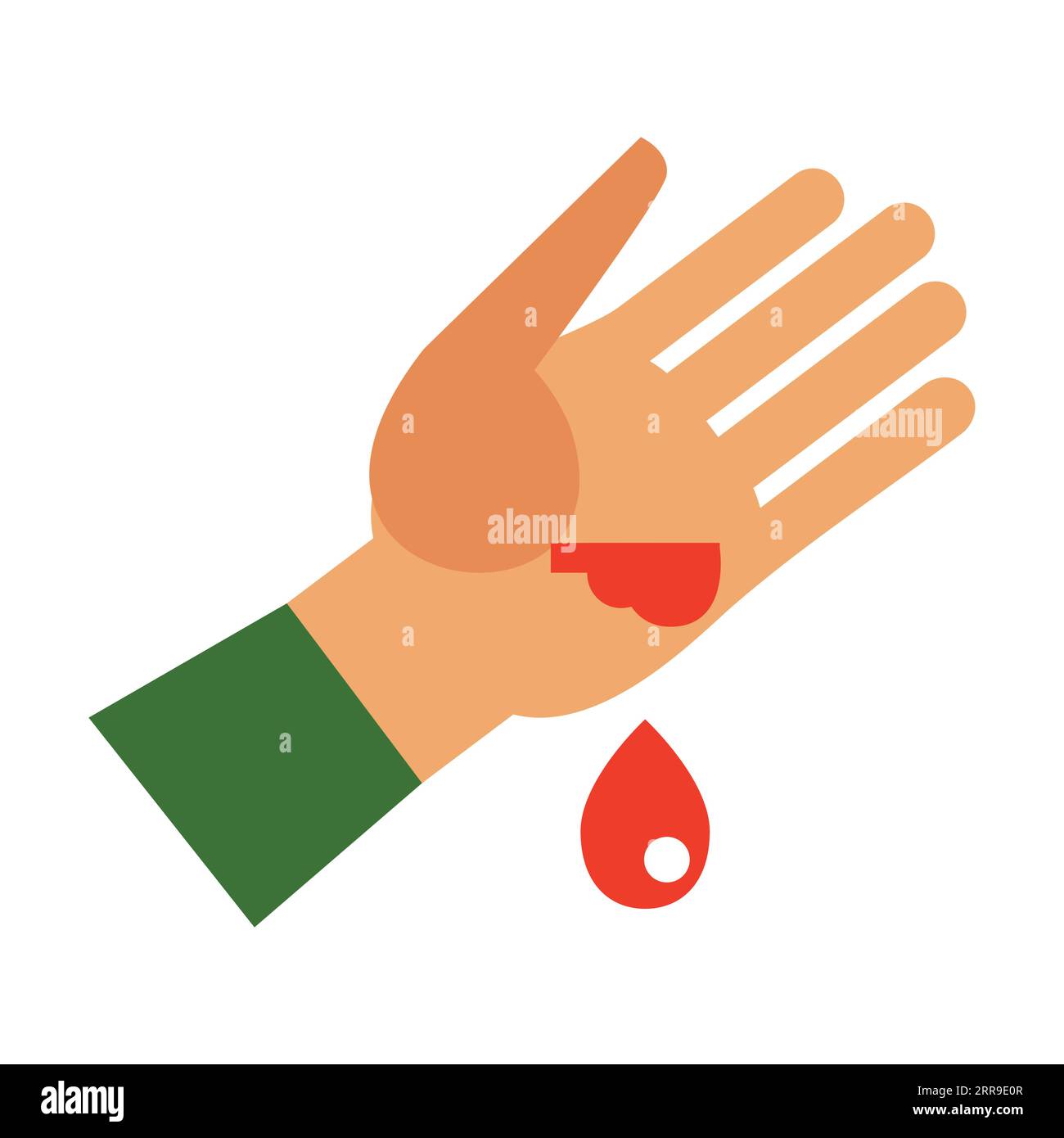 Drop of blood dripping from wound vector Stock Vector Image & Art - Alamy