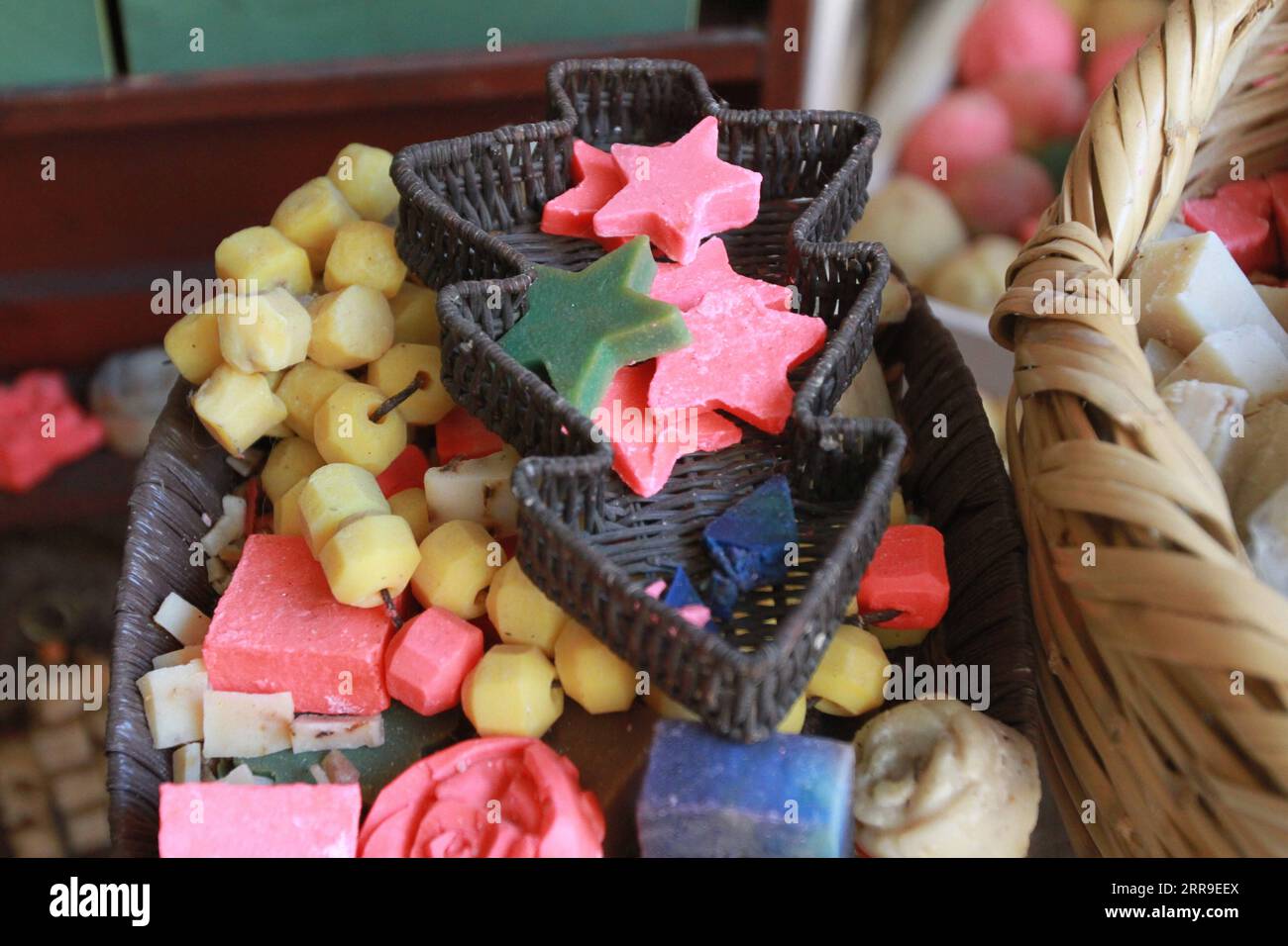 210613 -- TRIPOLI, June 13, 2021 -- Traditional hand-made baladi soaps ...