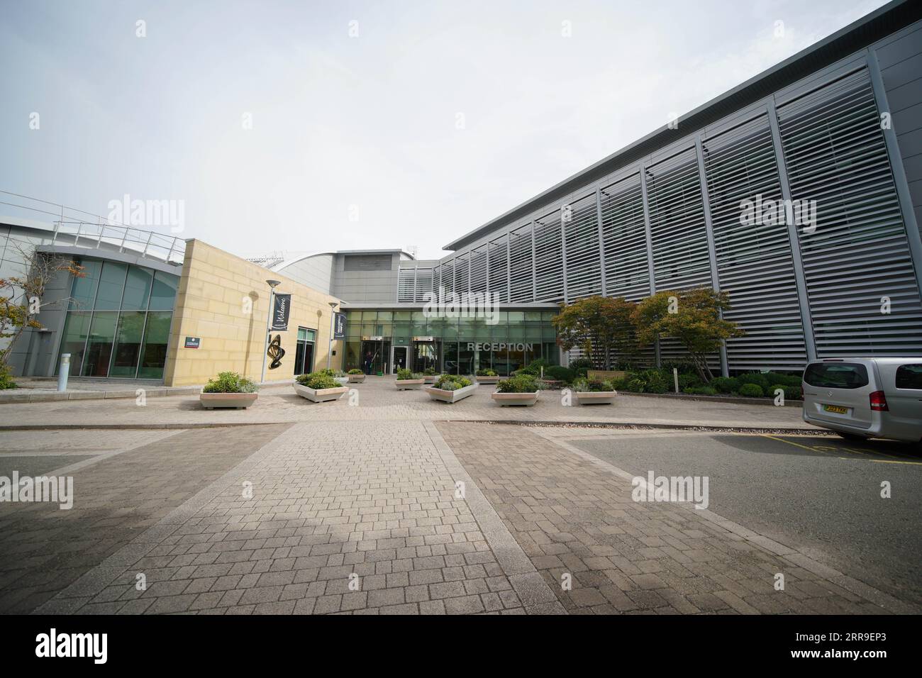 A general view of AstraZeneca's Macclesfield campus in Cheshire ...