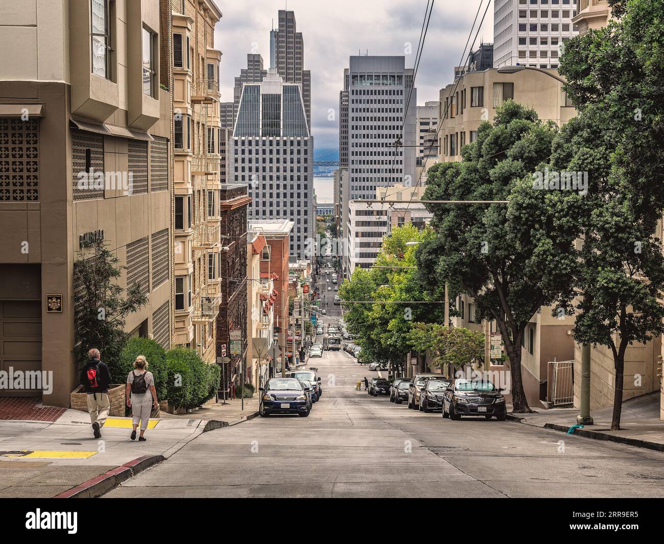 Streets and home in San Francisco, California, USA Stock Photo - Alamy