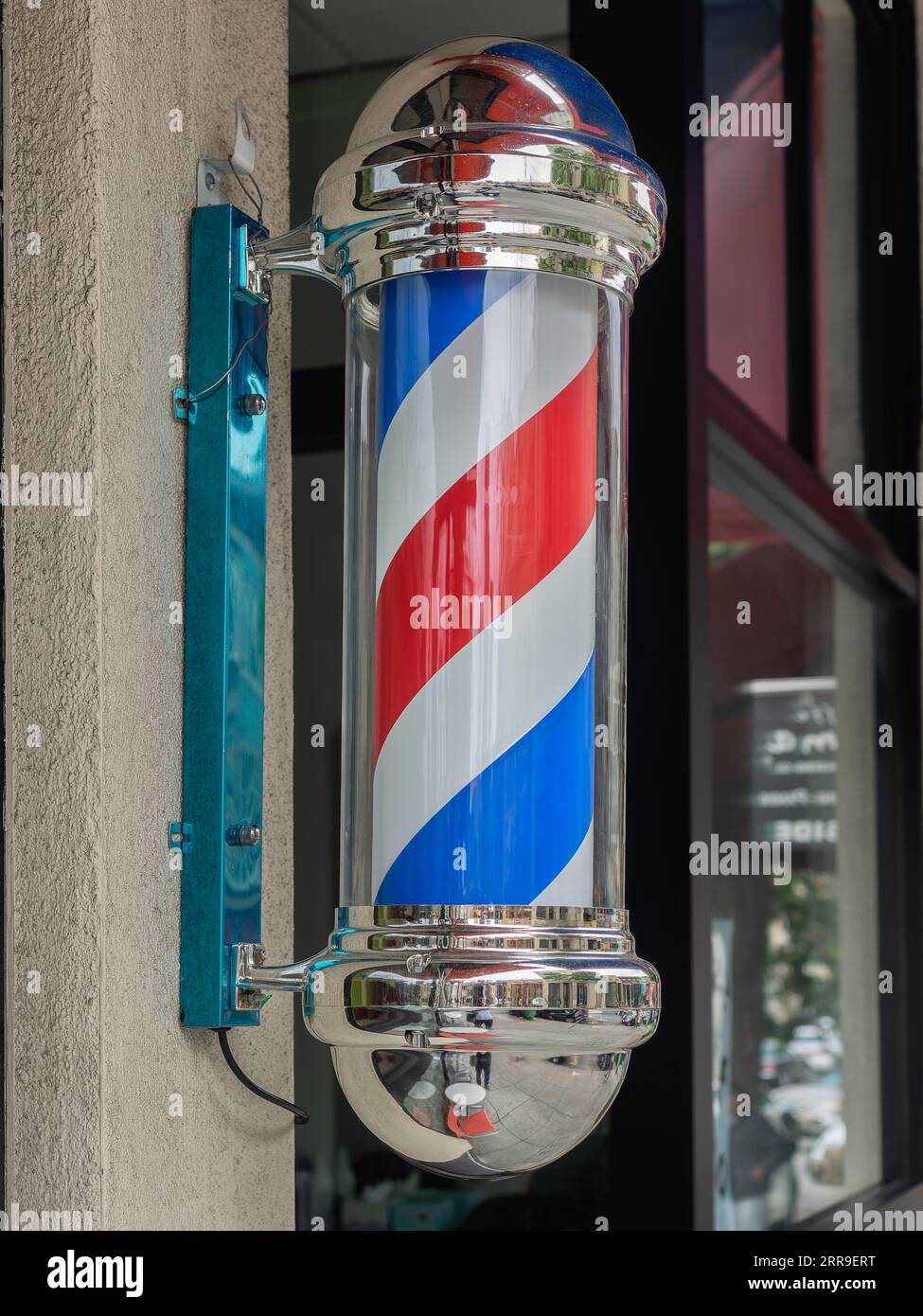 Barber shop sign, colorfull in the streets of San Francisco, USA Stock ...