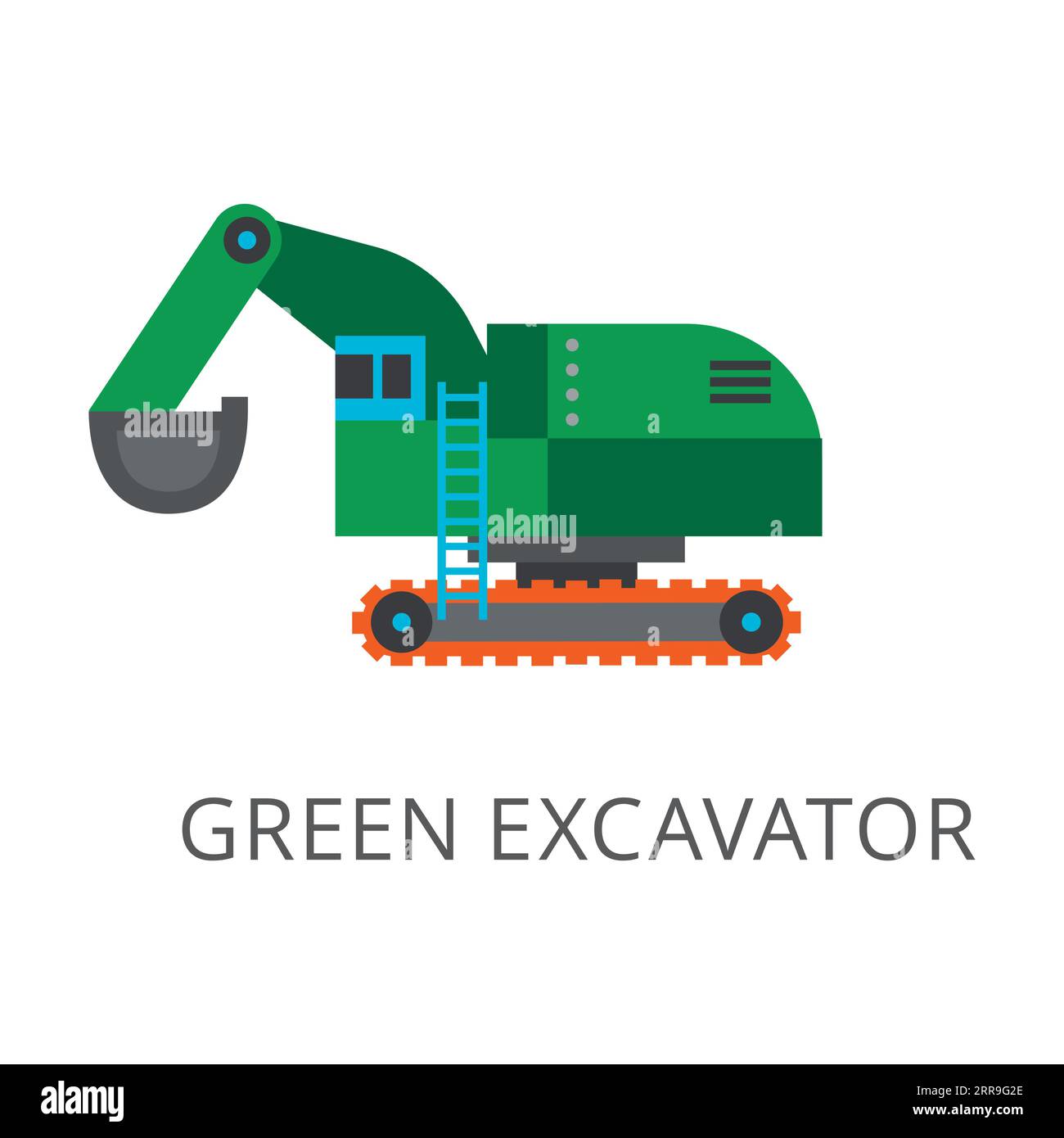 Excavator heavy machinery pictogram icon hi-res stock photography and ...