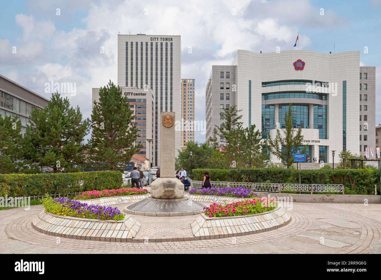 Ulan Bator, Mongolia - July 31 2018: The Monument in honor of the ...