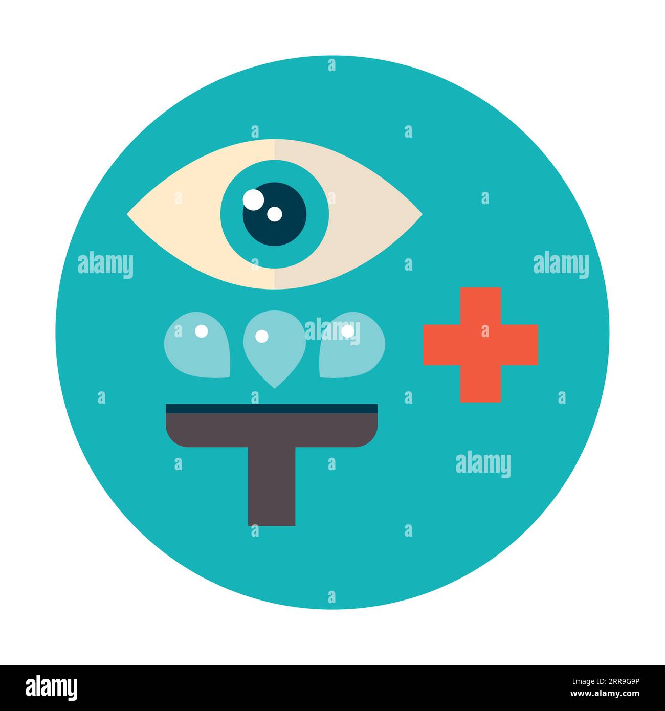 Irrigation of the pupil of eye vector Stock Vector Image & Art - Alamy