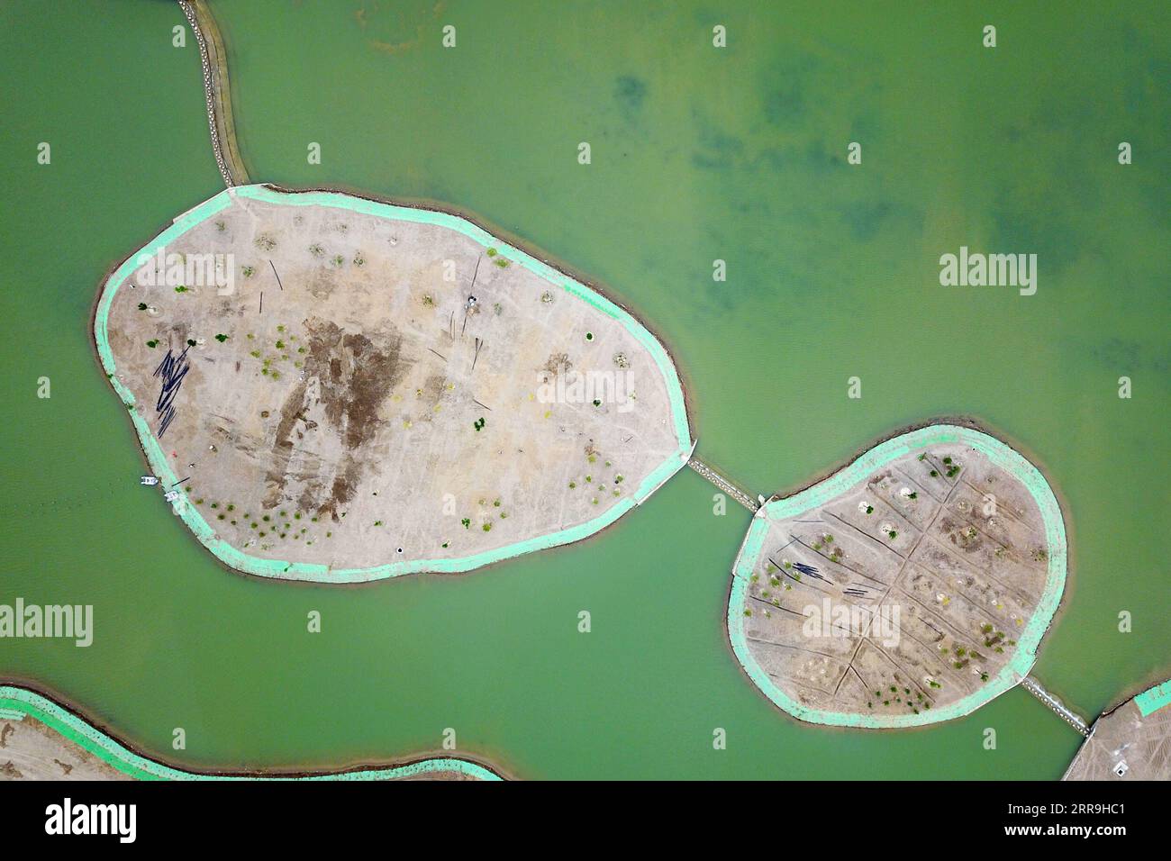 210617 -- LINZE, June 17, 2021 -- Aerial photo taken on June 10, 2021 ...