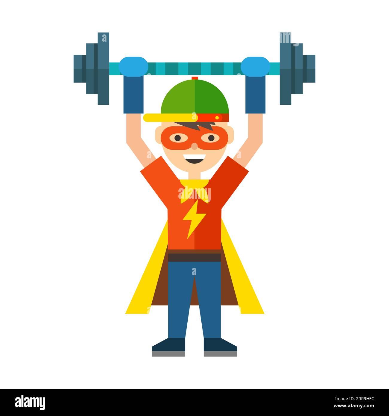 Man dressed as superhero Stock Vector Images - Alamy