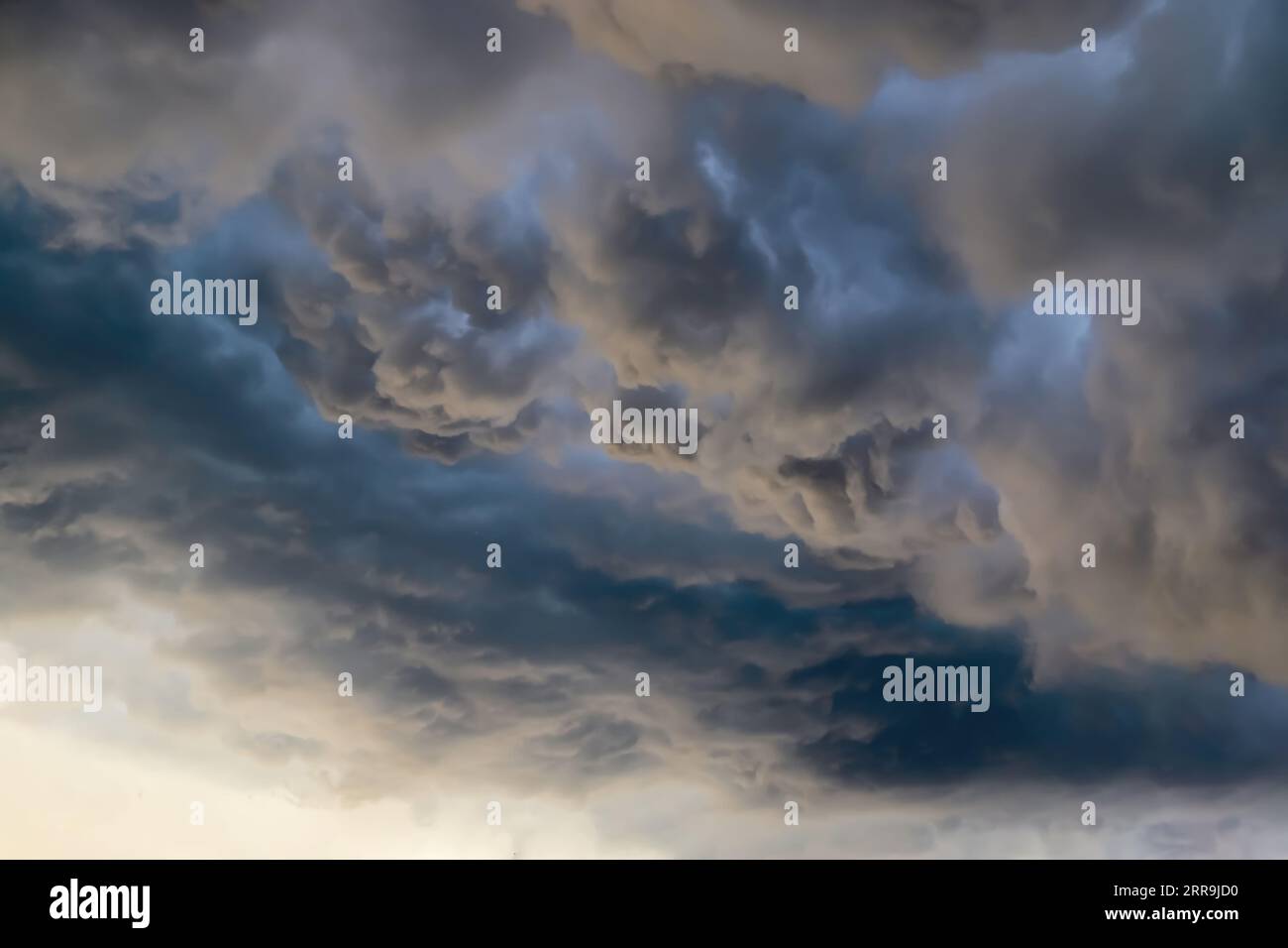 Stunning Dark Cloud Formations Right Before A Thunderstorm Stock Photo ...