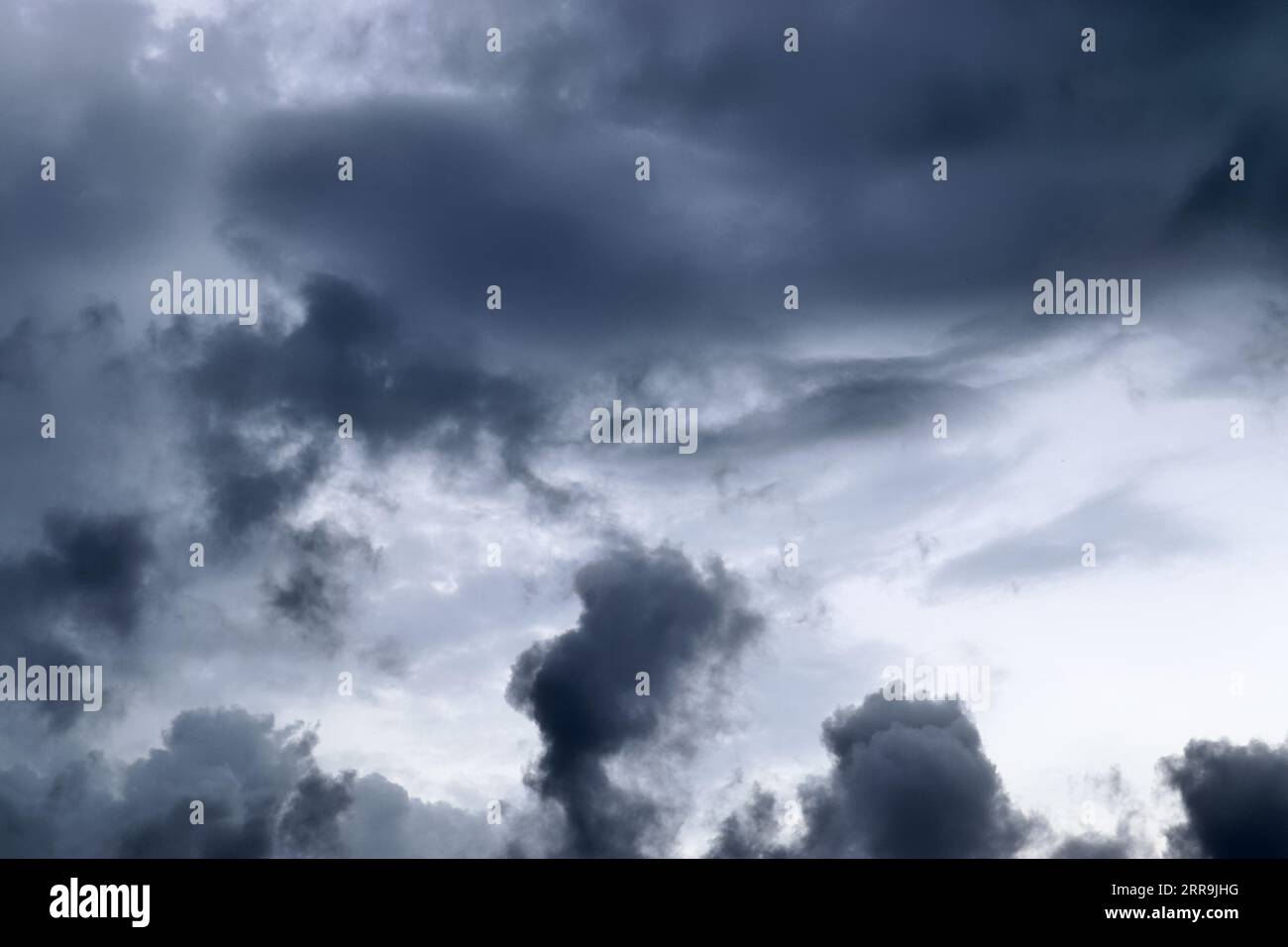 Stunning Dark Cloud Formations Right Before A Thunderstorm Stock Photo ...