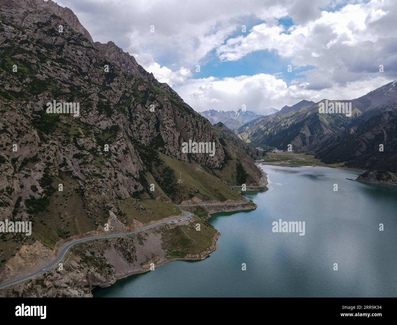 210620 -- KUQA, June 20, 2021 -- Aerial photo taken on June 20, 2021 ...