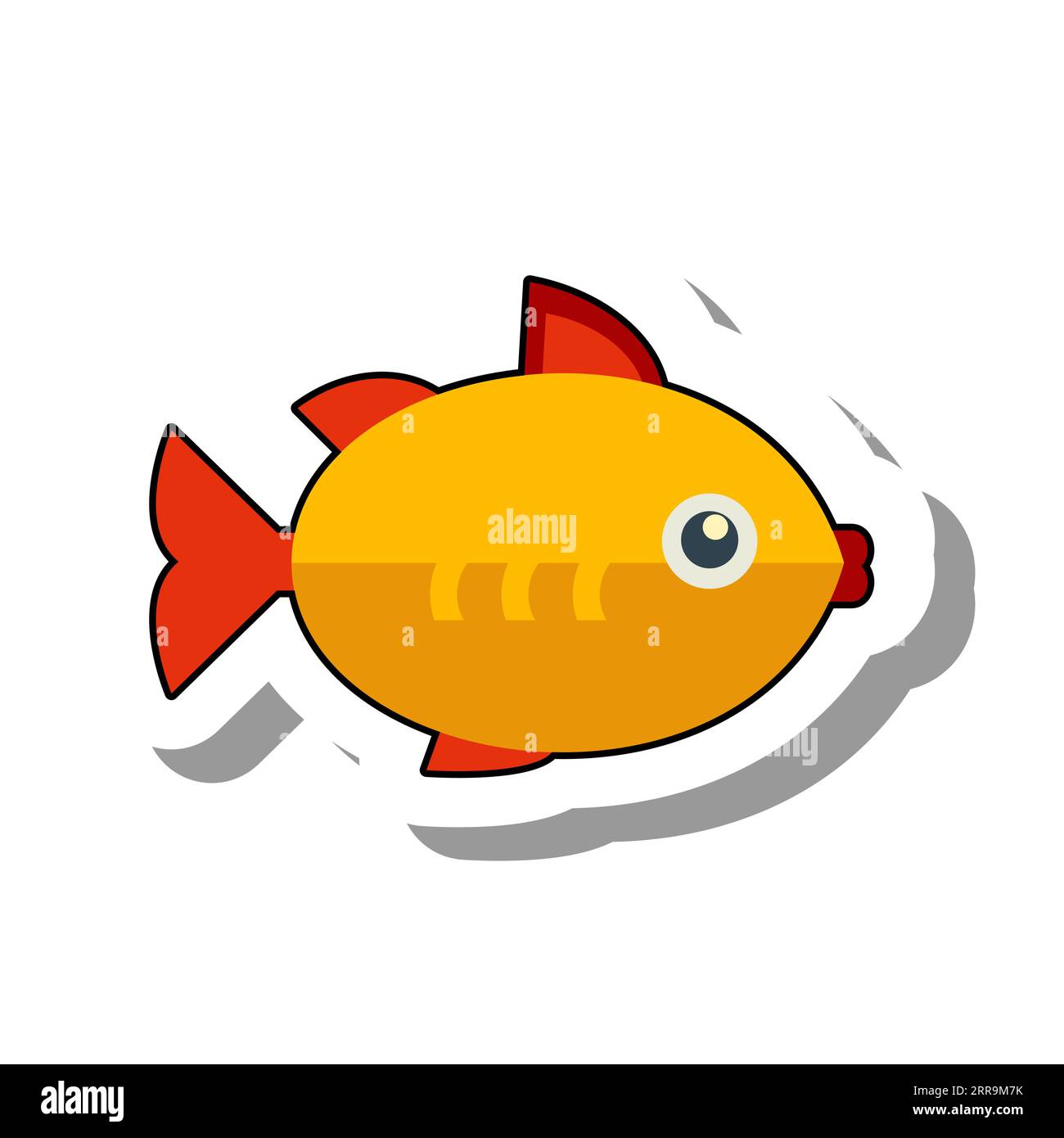 Magic golden fish vector Stock Vector Image & Art - Alamy