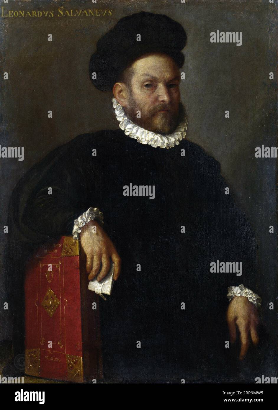 Giovanni Battista Moroni - Portrait of Leonardo Salvagno 1570-75 Stock ...