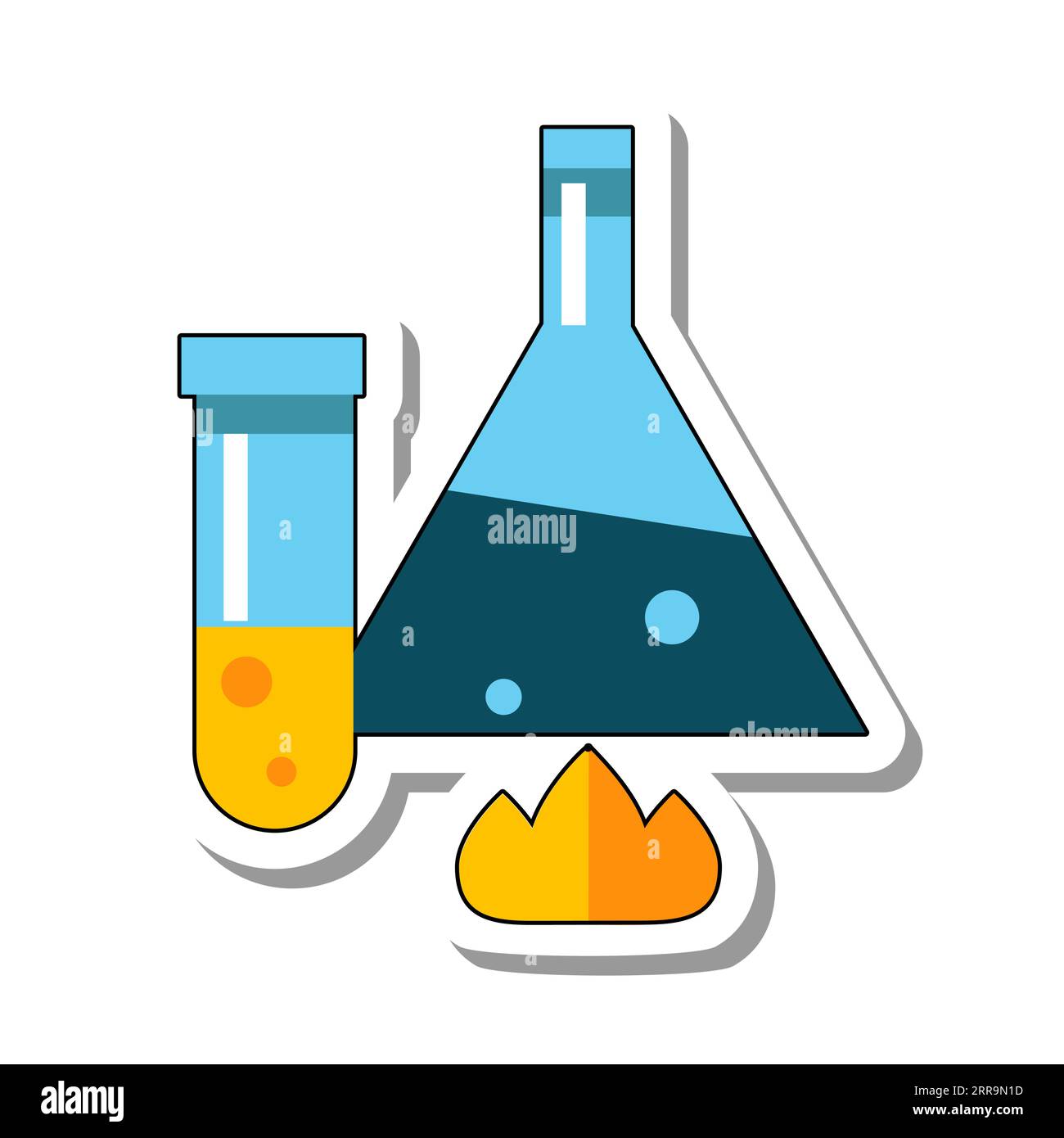 Test paper in lab Stock Vector Images - Alamy
