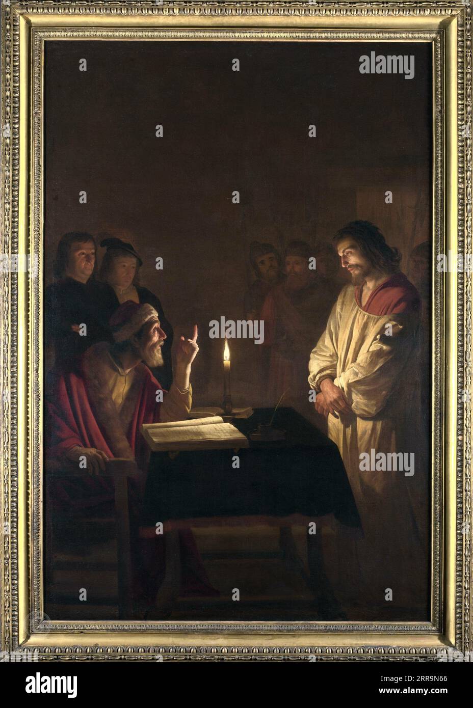 Gerrit van Honthorst - Christ before the High Priest с1617 Stock Photo ...