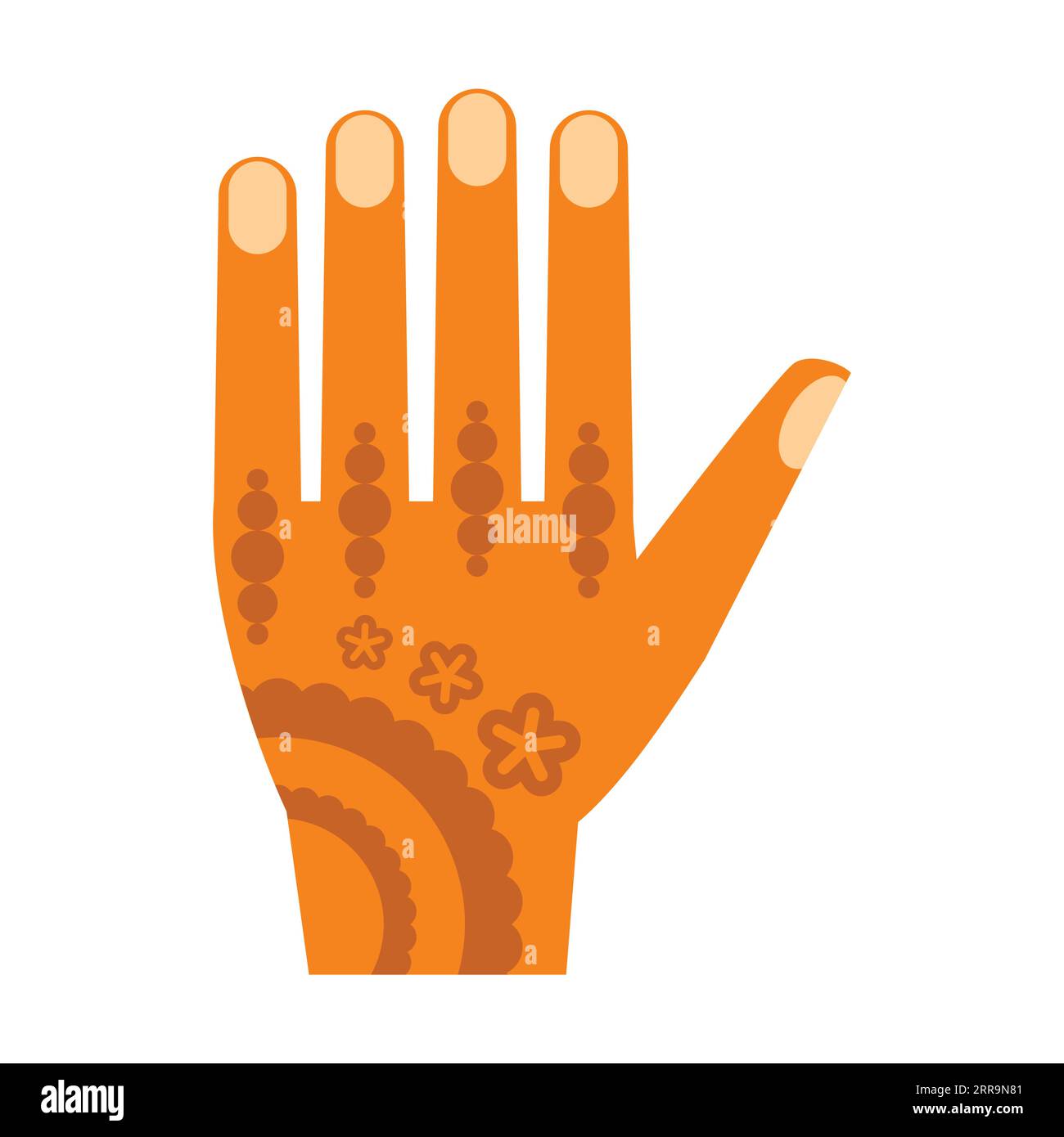 Painted female hand vector Stock Vector Image & Art - Alamy