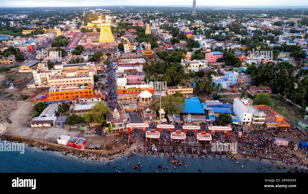 Hindu Load Siva Temple located in Rameshwaram in South part of ...