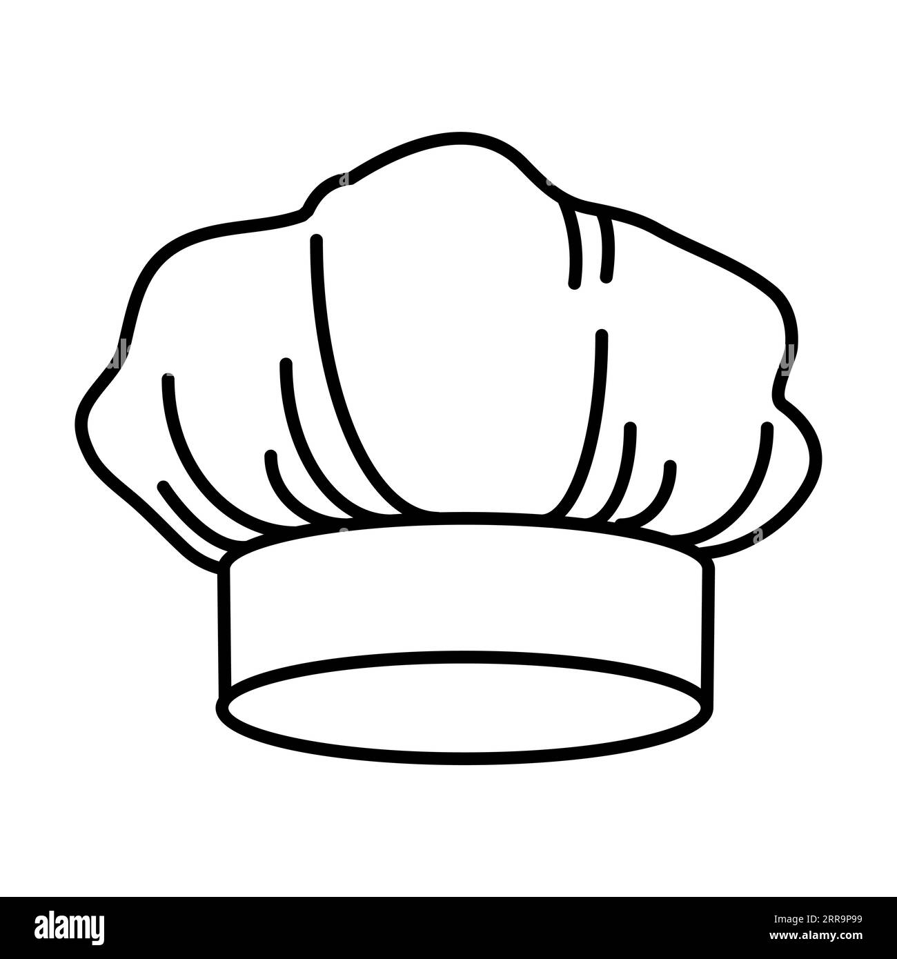 Restaurant chef cap isolated on white Stock Vector Image & Art - Alamy