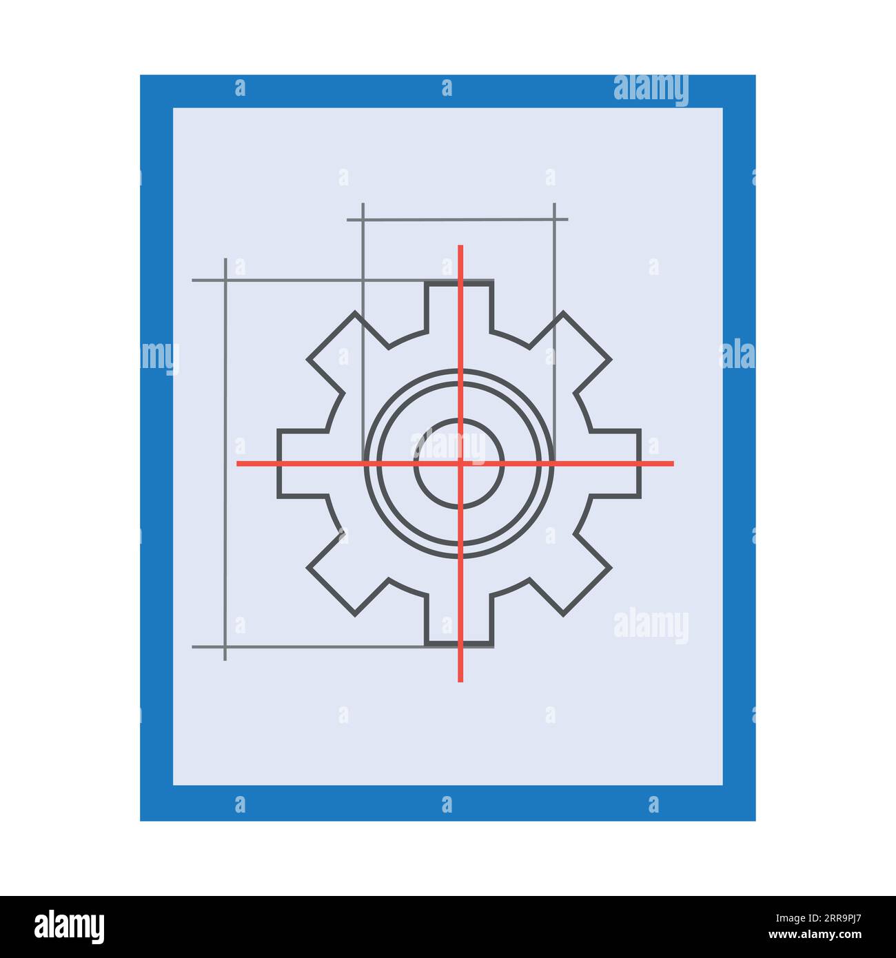 Paper blueprint vector Stock Vector Image & Art - Alamy