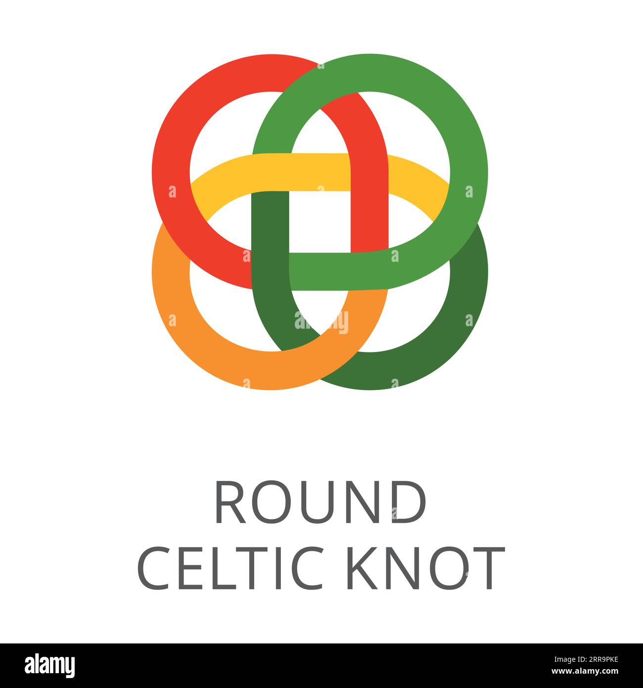 Round Celtic knot flat vector icon Stock Vector Image & Art - Alamy