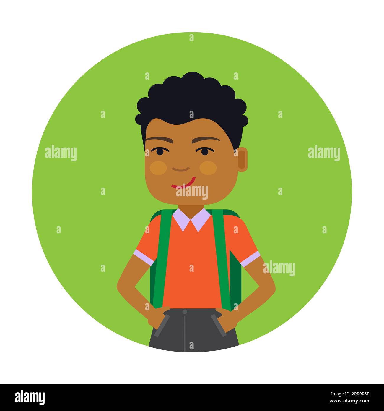 Hispanic boy Stock Vector Images - Alamy