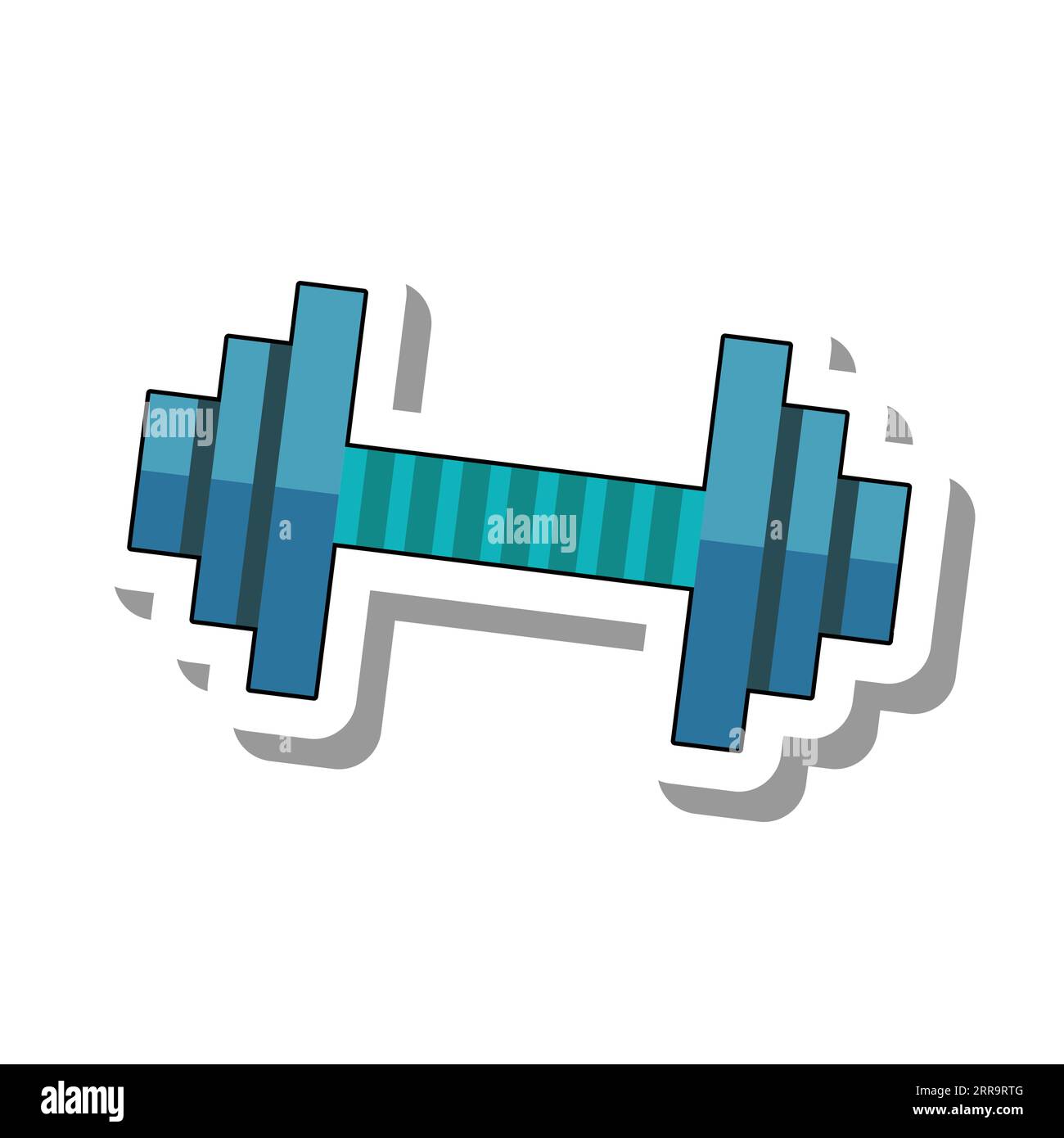 Heavy kettle bell dumbbell vector Stock Vector Image & Art - Alamy