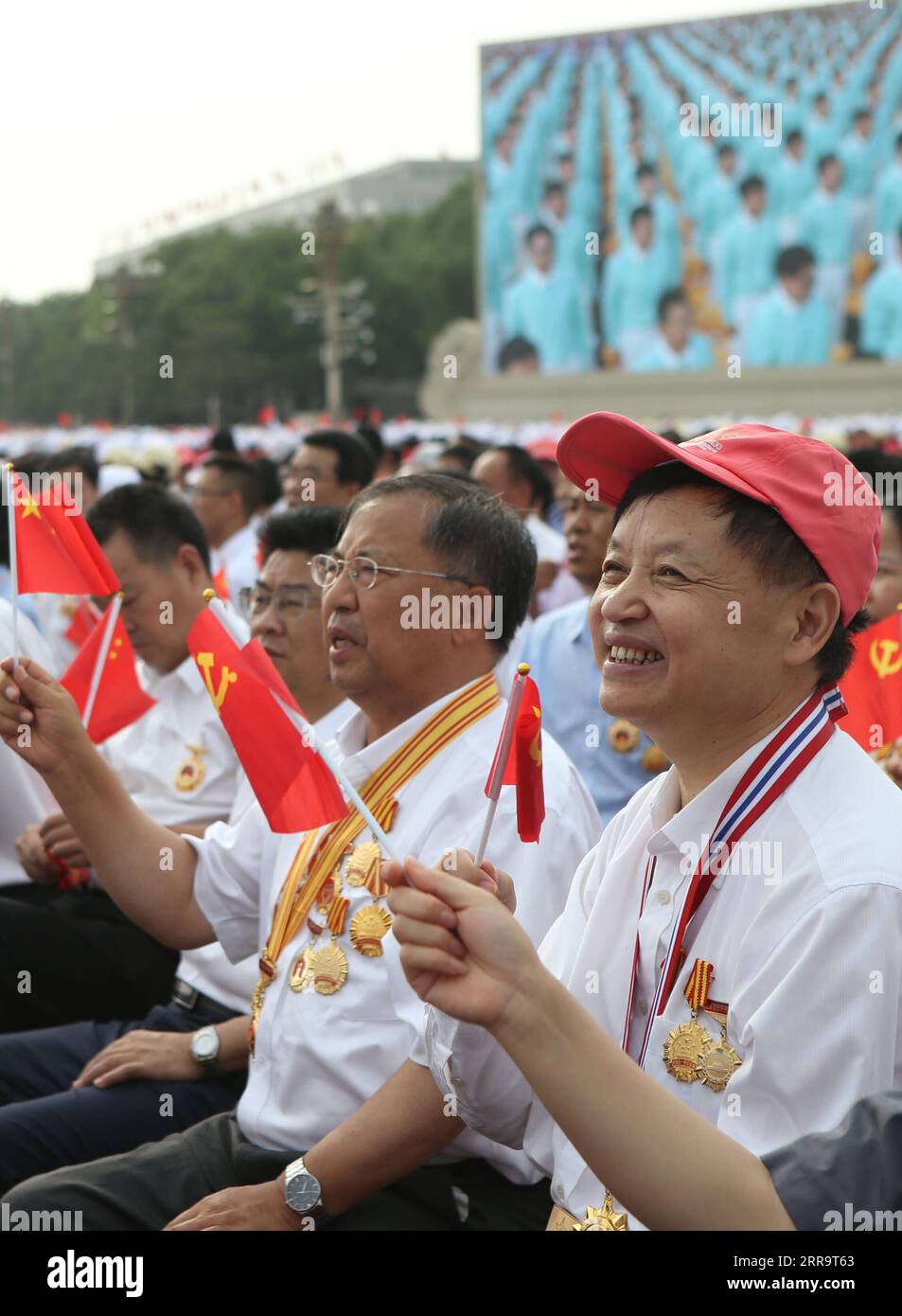 210701 -- BEIJING, July 1, 2021 -- A ceremony marking the centenary of ...