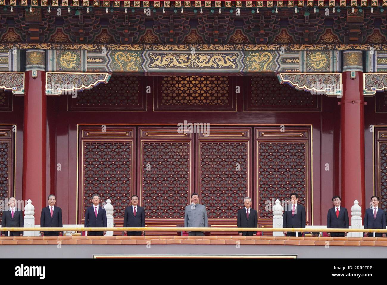 210701 -- BEIJING, July 1, 2021 -- Xi Jinping, Li Keqiang, Li Zhanshu ...