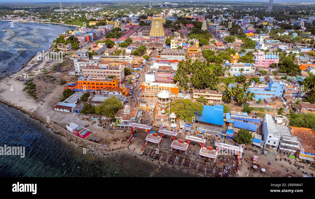 Hindu Load Siva Temple located in Rameshwaram in South part of ...