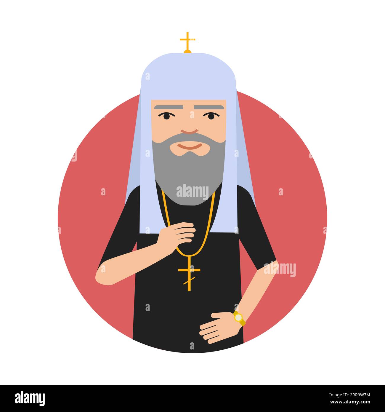 Male cross necklace Stock Vector Images - Alamy