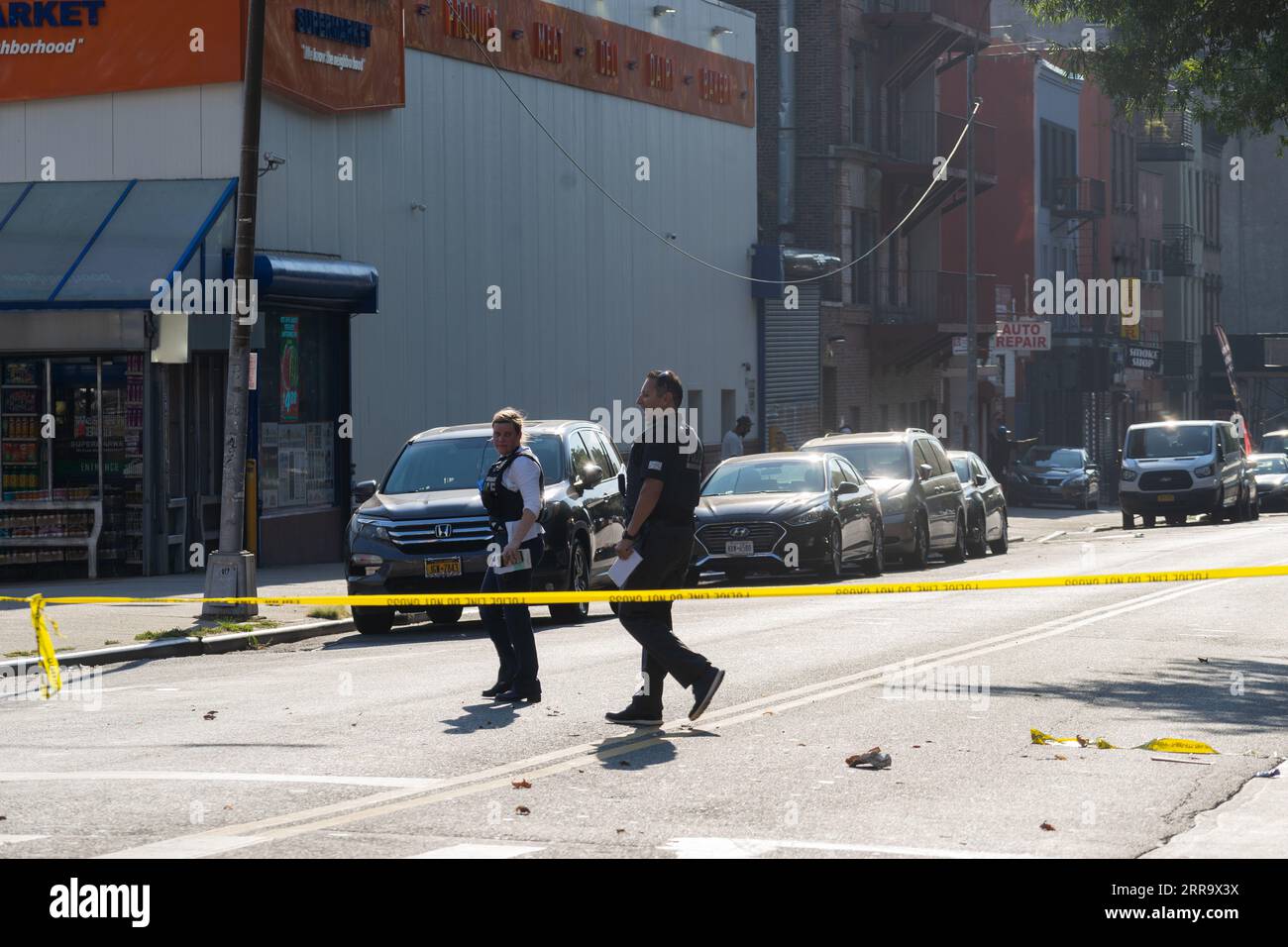 Brooklyn, USA. 06th Sep, 2023. Police officers from the 79th Precinct ...