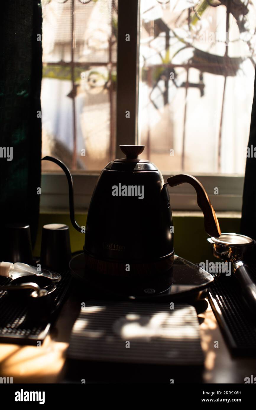 Gooseneck kettle machine hi-res stock photography and images - Alamy