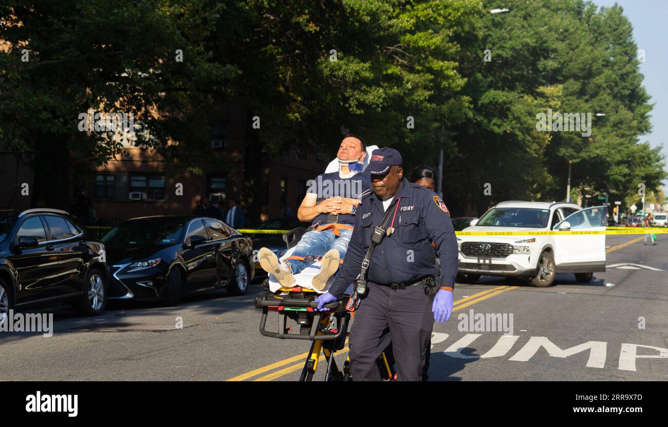 Brooklyn, USA. 06th Sep, 2023. Police officers from the 79th Precinct ...